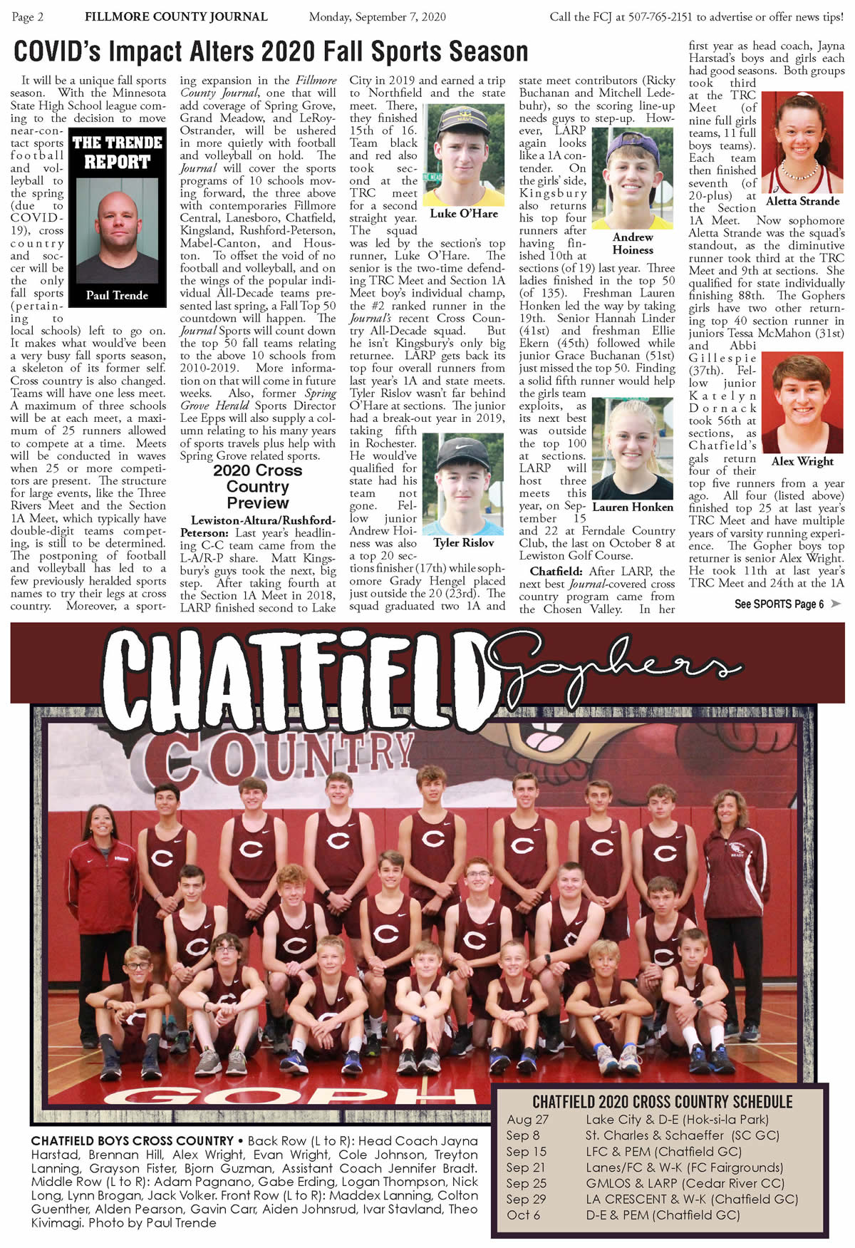 Fall Sports Preview