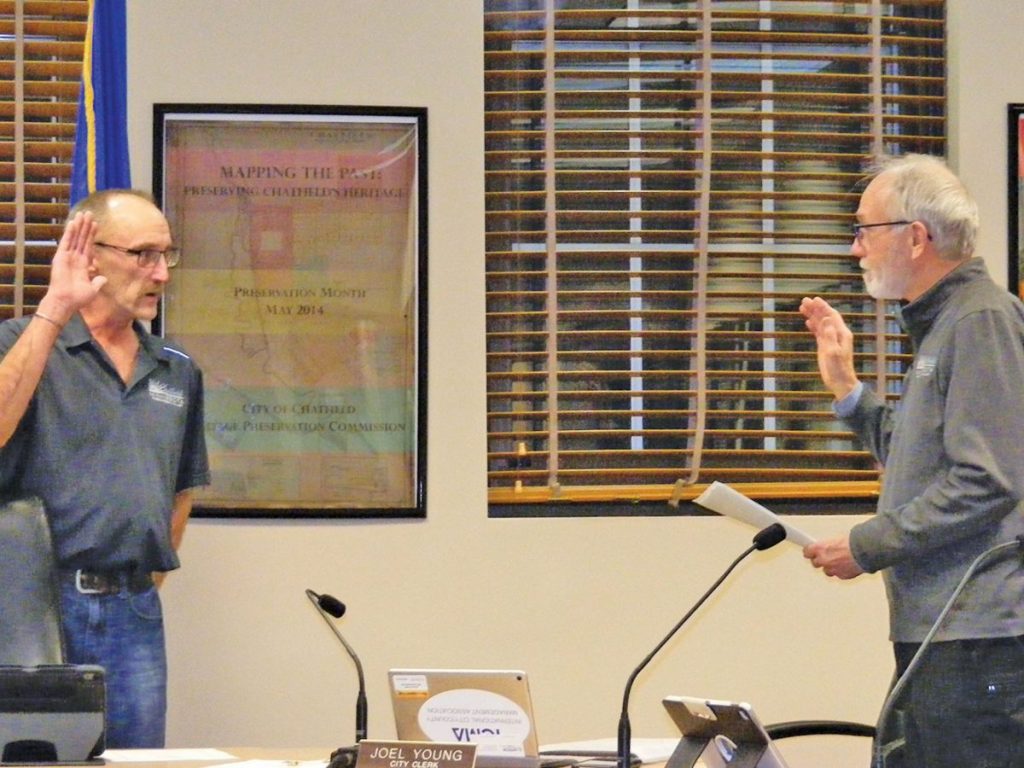 John McBroom sworn in as Chatfield’s new mayor