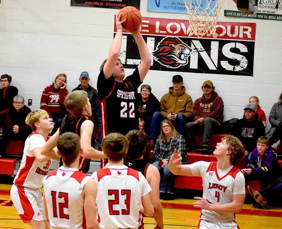 Spring Grove boys overwhelm LeRoy-Ostrander