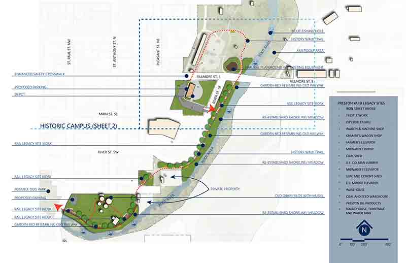 Preston historic campus and riverfront master plan