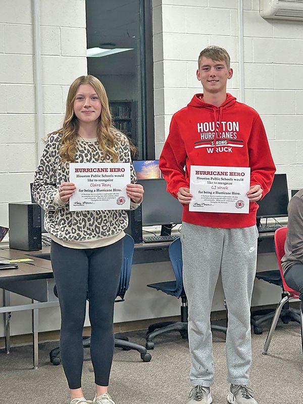 Students Honored as Hurricane Heroes